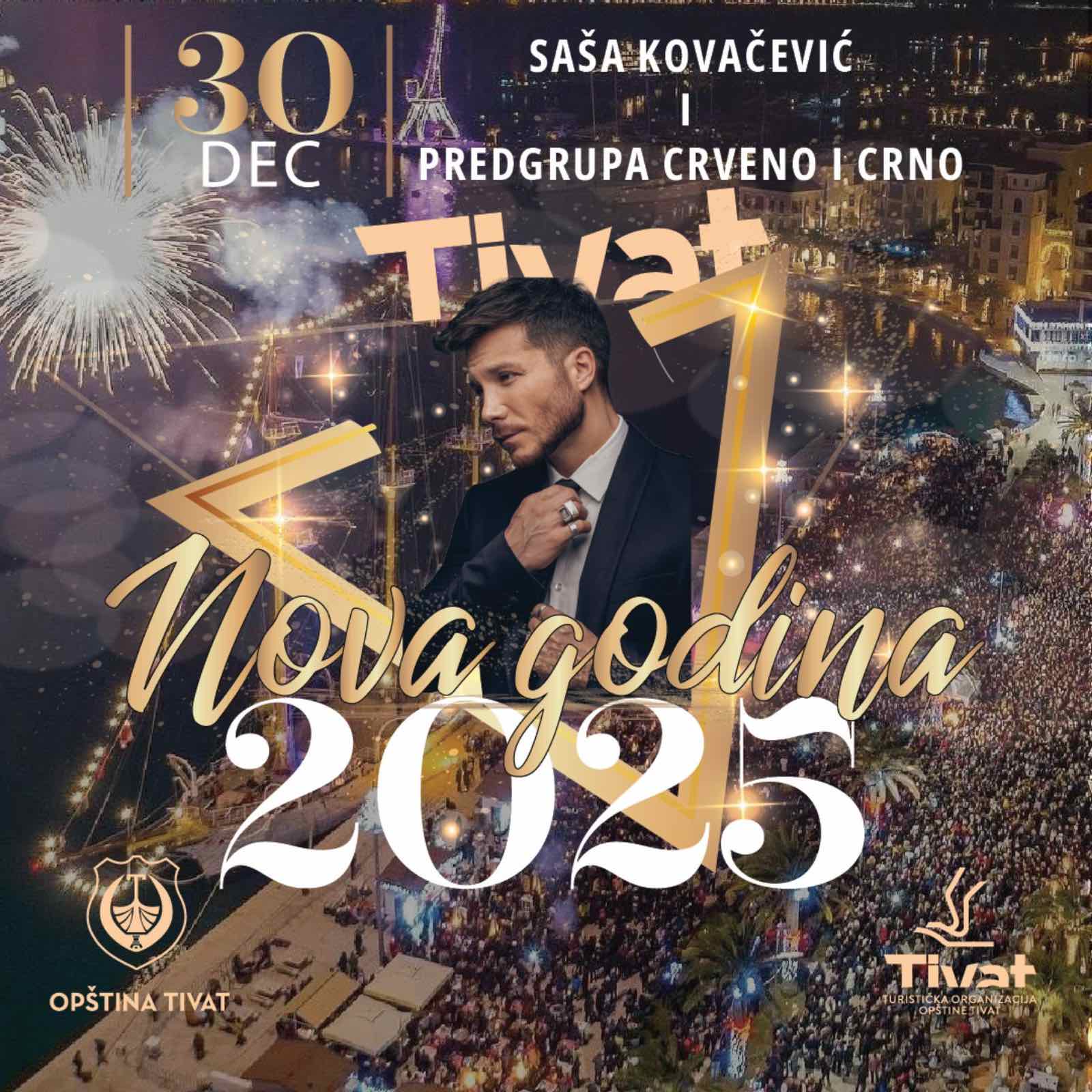 Tivat - grad u kojemu će se Nova godina dočekati uz Zdravka Čolića ...