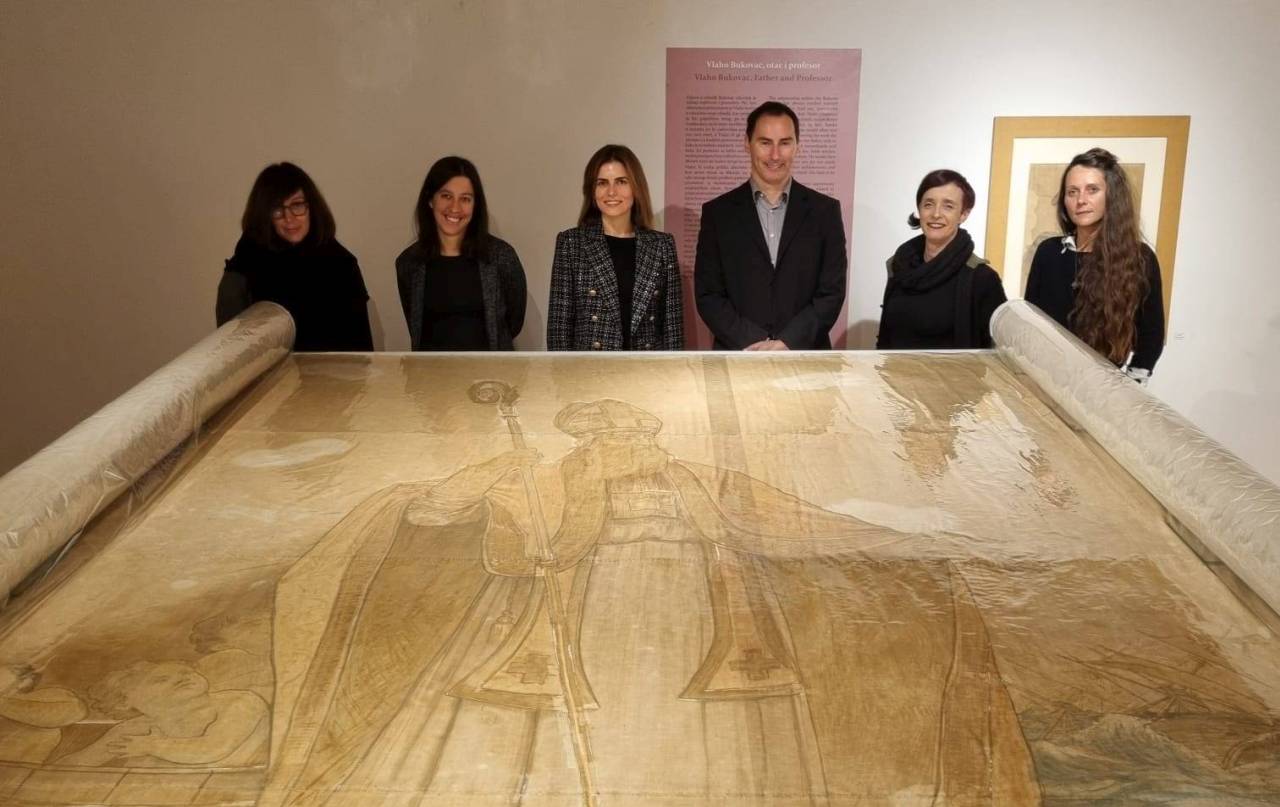 FOTO: Restaurirani Bukovčev barjak sv. Nikole iz 1902. svečano dočekan ...